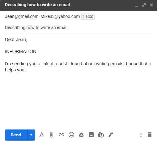 How to write an email